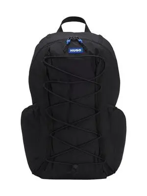 Hugo Backpack With Logo Patch - Black