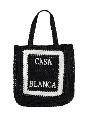Casablanca Logo Tote Bag - Black