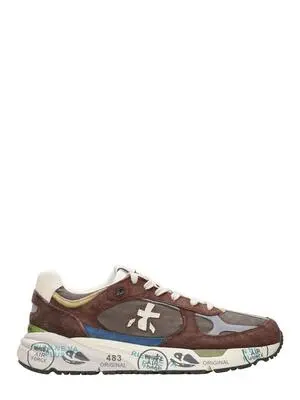 Premiata Premiata Leather And Suede Sneakers Purple
