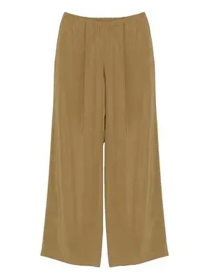 ALYSI Wide Leg Pants - Brown