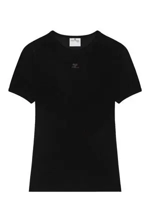COURREGES Baby Spongy T-shirt - Black