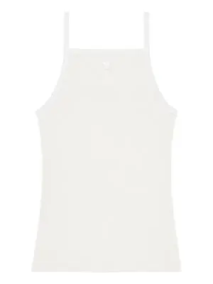 COURREGES Contrasting Tank Top - White