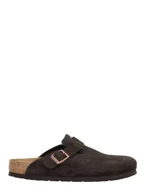 BIRKENSTOCK Suede Mules Mocca