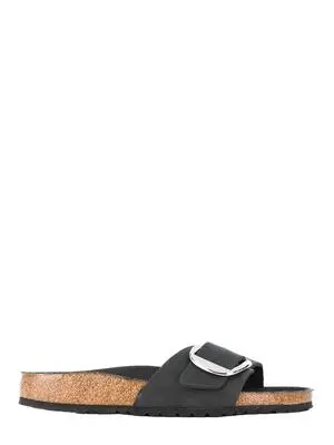 BIRKENSTOCK Madrid Oiled Leather Sandals - Black