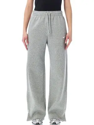 Nike Wide-Leg Brushed Fleece Trousers Grey
