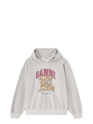 GANNI Sweatshirt With Logo - Grey