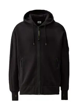 C.P. COMPANY Hooded Zip-up Sweatshirt - Blue