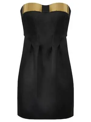 Elisabetta Franchi Duchesse Mini Dress - Black