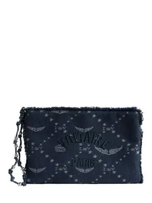 Zadig&Voltaire Angel Pouch Monogram - Denim