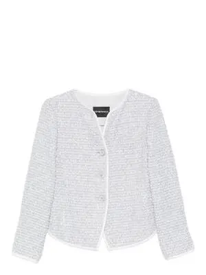 Emporio Armani Wool Blend Jacket - Grey