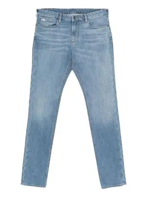 Emporio Armani Cotton Denim Jeans - Clear Blue