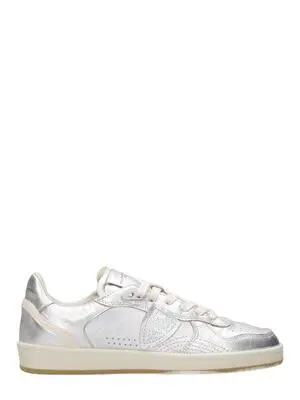 Philippe Model Lace-Up Sneakers Silver