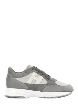 Hogan Interactive Suede Sneakers Grey