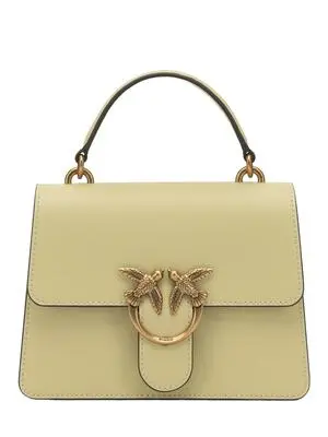 Pinko Handbag With Top Handle - Yellow