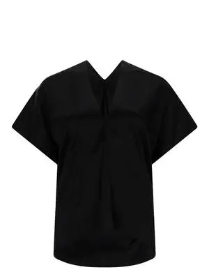 Nina Ricci Silk Blend Top - Black