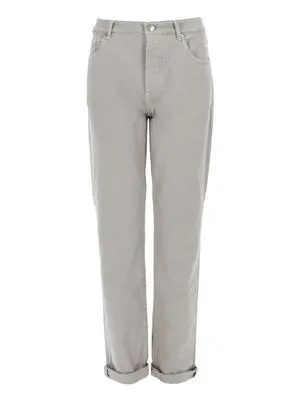Brunello Cucinelli Cotton Denim Jeans - Beige