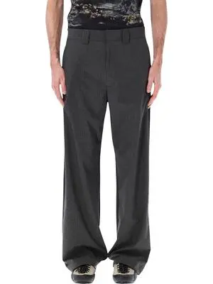 ROA Numb Pinstriped Packable Trousers - Black