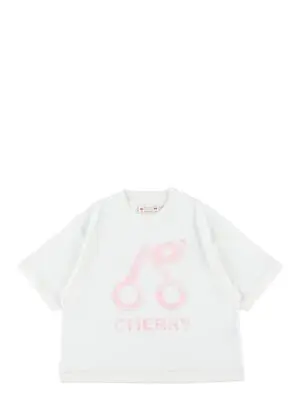 Bonpoint T-shirt With Cherry Print - Milk White