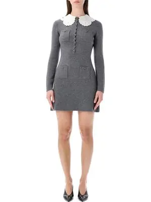 SELF-PORTRAIT Mini Dress - Grey