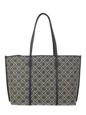 Tory Burch T Monogram Tote Bag - Blue