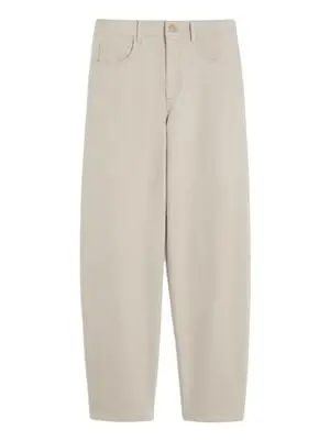 Max Mara Cotton Blend Trousers - Naturale
