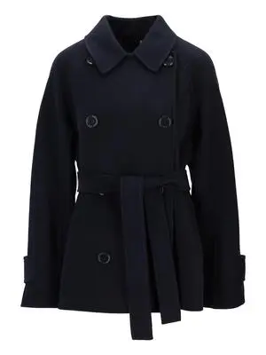 Max Mara Belted Coat - Blu Notte