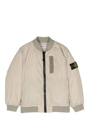 Stone Island Jacket With Logo - Grey