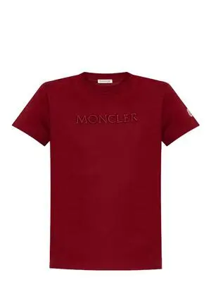 Moncler Short Sleeve T-shirt - Dark Red