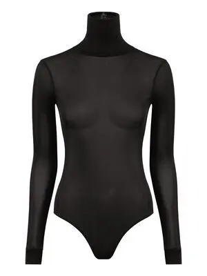 MAISON MARGIELA Roll Neck Fitted Top - Black