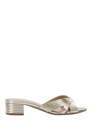 AQUAZZURA Sundance 35 Mm Heeled Sandals - Gold