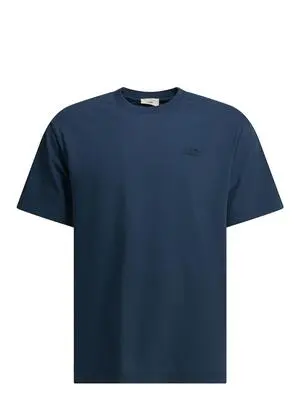 AUTRY Crew Neck T Shirt With Logo - Blue