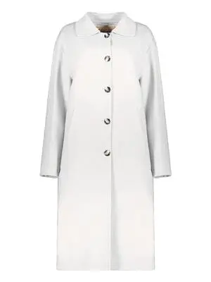 Herno Tailored Wool Coat - White