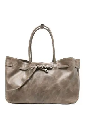 MARGESHERWOOD Grandma Leather Tote Bag - Brown