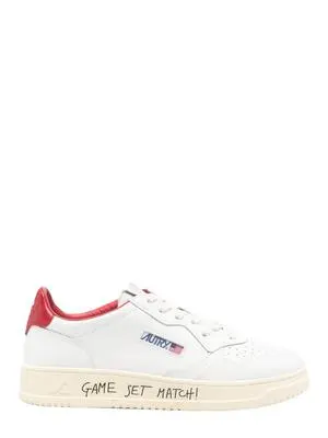 AUTRY Medialist Low Leather Sneakers Red