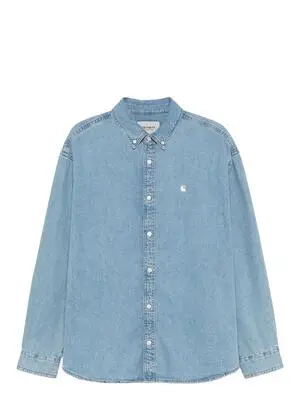 Carhartt Work In Progress Denim Cotton Shirt - Blue