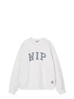 Carhartt Work In Progress Logo Cotton Sweatshirt - Grey