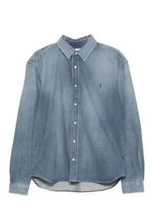 Saint Laurent Denim Cotton Shirt - Blue