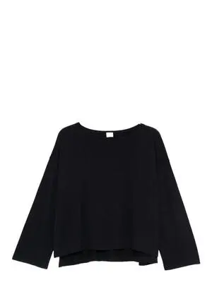 CT PLAGE Cotton Crewneck Pullover - Blue