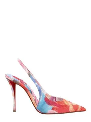 CHRISTIAN LOUBOUTIN Miss Z Peony Print Pumps