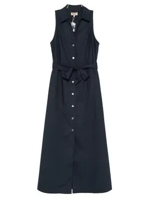 Woolrich Cotton Chemisier Dress - Blue