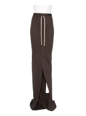 Moncler Cotton Long Skirt - Grey