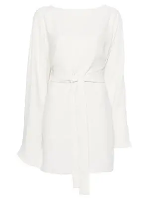 PAROSH Short Dress Cream