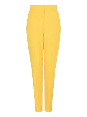 Alexander McQueen High-waist Cigarette Trousers - Yellow