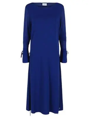 FERRAGAMO Long-sleeve Midi Dress - Blue