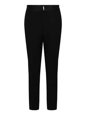 Givenchy Classic Fit Satin-trim Trousers - Black