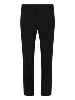 FERRAGAMO Striped Trousers - Black