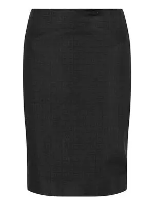 Givenchy Embossed 4g Logo Mini Skirt - Black