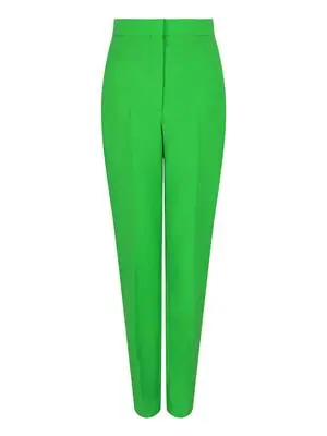 Alexander McQueen Wool-blend Trousers - Green