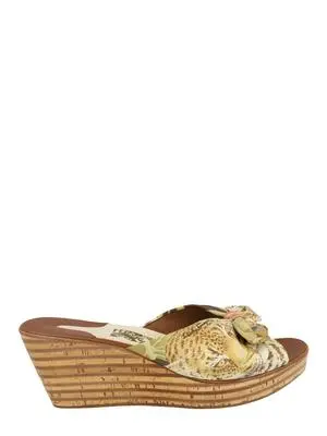SALVATORE FERRAGAMO Seta 1994 Wedge