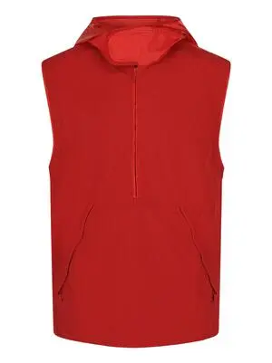 FERRAGAMO Hooded Windbreaker Vest - Red
